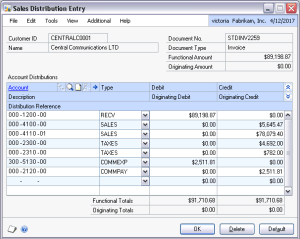 | Sales Transaction Entry GL distributions in Dynamics GPVictoria Yudin