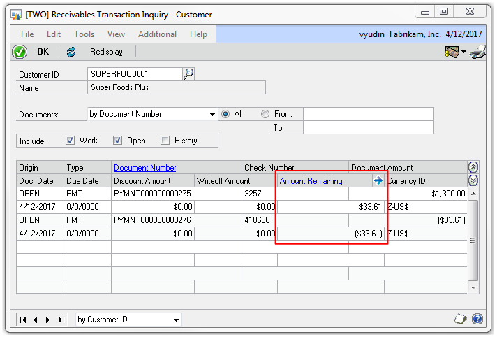 | How to get rid of negative payment transactions in Dynamics ...